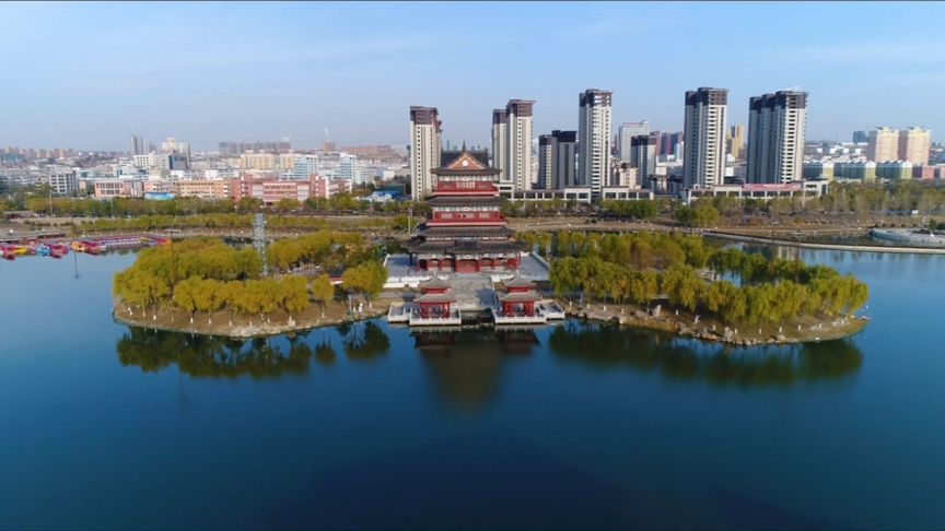 航拍榆林绿洲。榆林的同胞在哪里ߧ