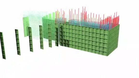 #bim BIM施工模拟演示(1)画面引起极度舒适 ߙ�@抖音小助手