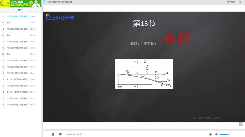 暑假辅导高中物理教学视频高二闭合电路的欧姆定律——三好暑期公开课