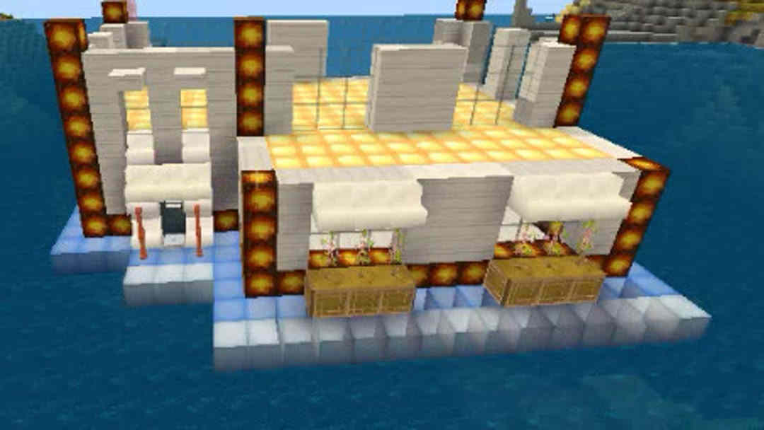 迷你世界海上别墅可以看出来了