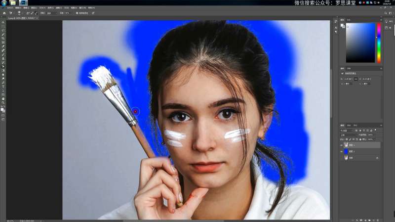 photoshop背景橡皮擦抠图技巧头发丝毛发的抠图技术