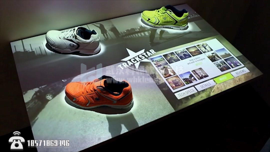 提物播放:物体识别桌 AR感知桌面智能互动桌 电容多点物体识别桌