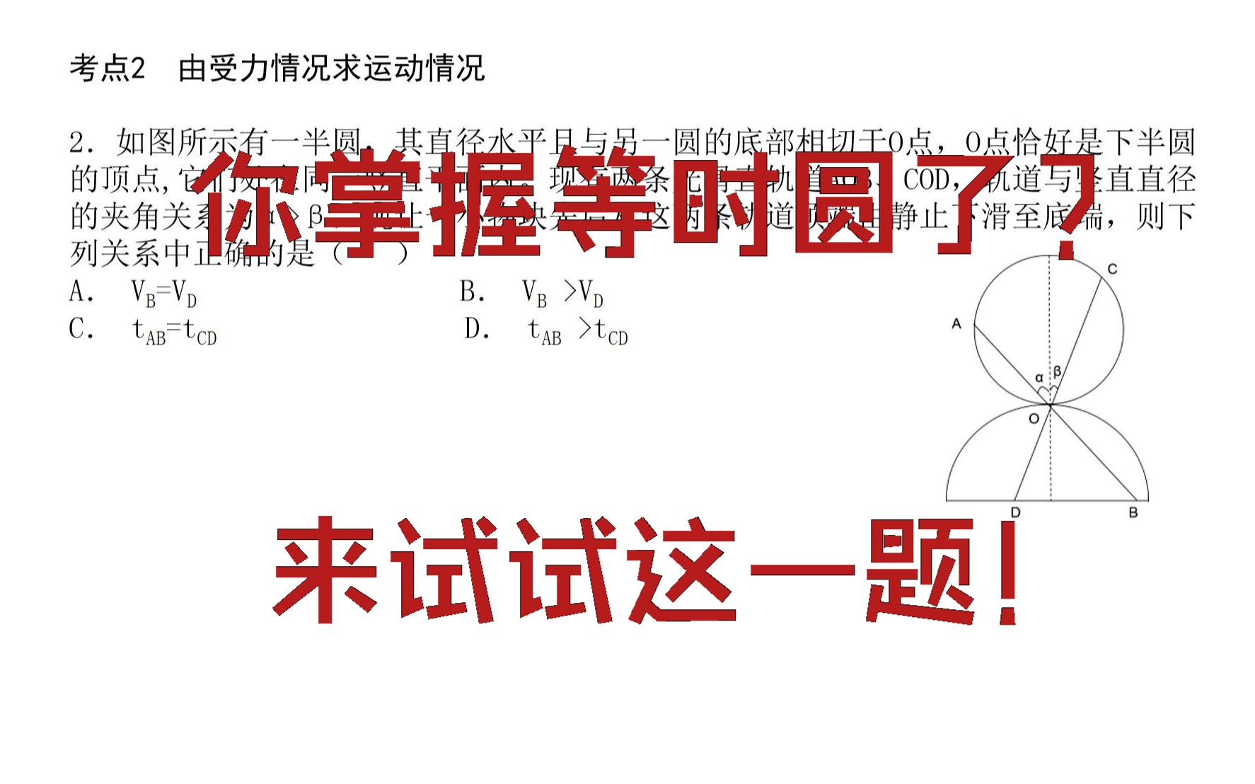 专题3. 1 牛顿第二定律 考点2 由受力情况求运动情况 高考物理核心考点...