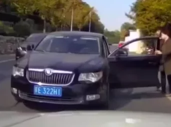 开车20年第一次见这么嚣张的,夫妻俩逆行还要下车打人