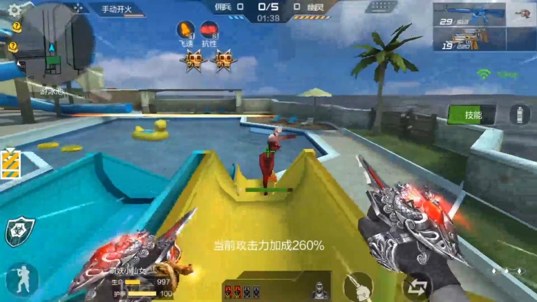 穿越火线:生化模式600发子弹,蓝水晶M16虐生化真的太爽!