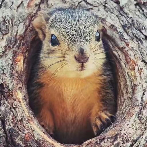野生松鼠王招财 
