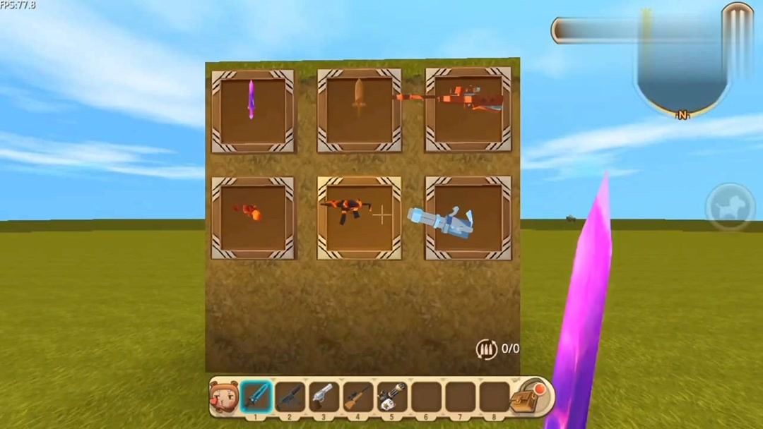 迷你世界:新版“武器皮肤”来袭,虚空能量剑还有炼狱狙击枪!