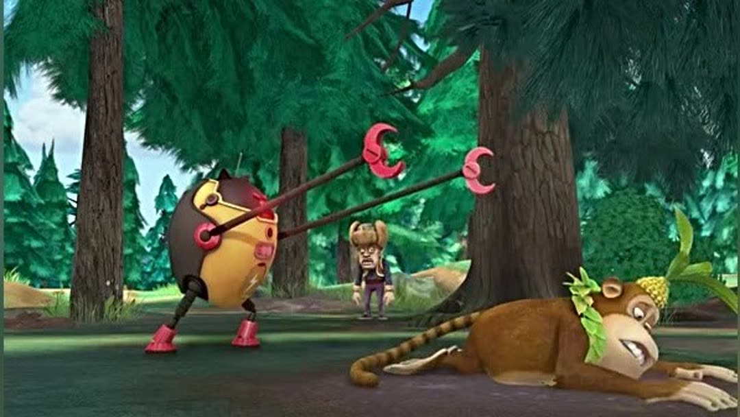 小机器怪兽战斗能力无敌了,小熊熊根本不是对手