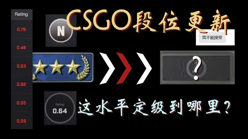 #csgo搞笑时刻#CSGO离谱的段位机制大更新