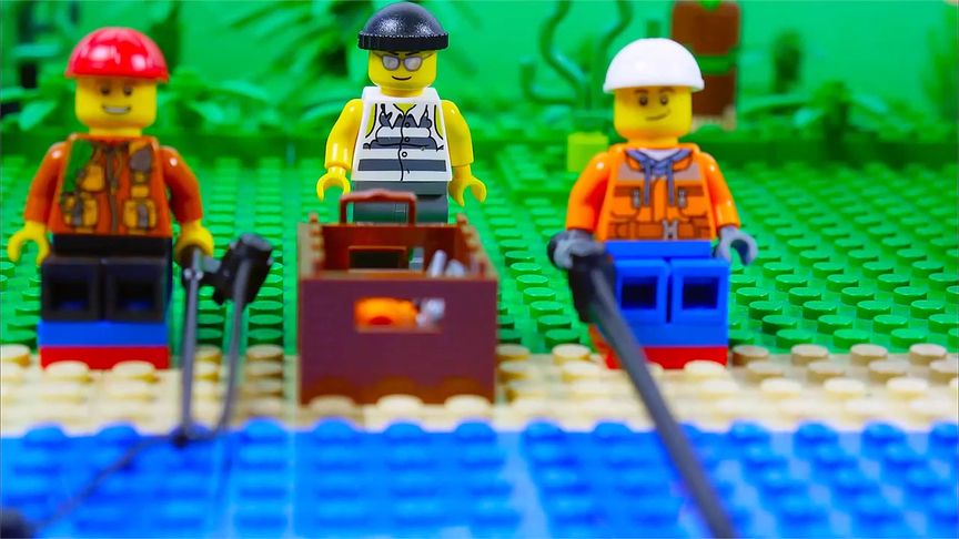 乐高定格动画,乐高海滩警察