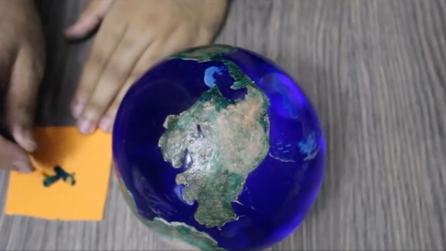 超精致逼真的地球仪,只需这三种材料就能制作,看了就会系列