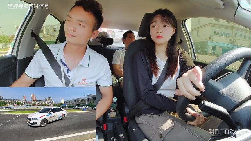 科目二自动挡模拟全过程,小姐姐练的怎么样?#科目二 #驾校学车