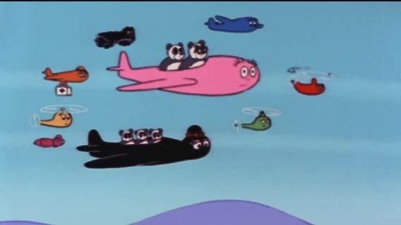 教授讲濒临灭绝的动物,巴巴全家组成灭火队飞机队灭火救动物们