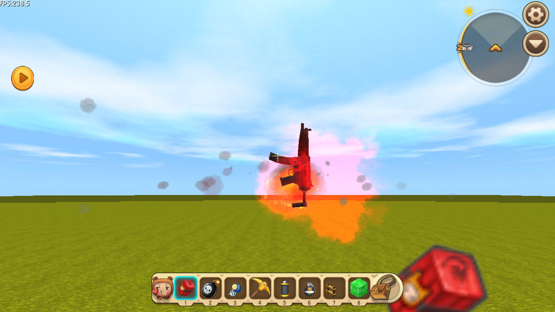 迷你世界:制作“爆炸冲锋枪”教学,扔出去一把枪,却会爆炸!