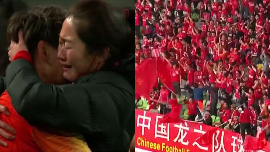 60秒回顾中国女足绝地翻盘力克韩国:万人高唱国歌 王霜含泪感叹