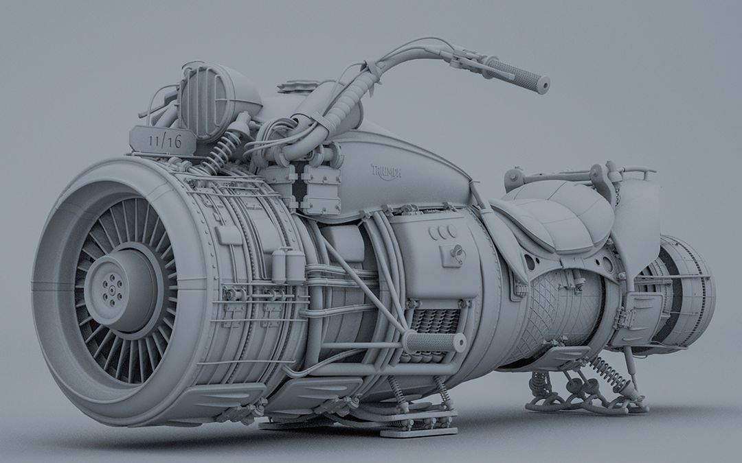 3dmax硬表面模型制作-火箭