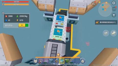 迷你世界:卡卡大师兄单人生存 在生存里造机械,非常实用的飞鹰战机教程