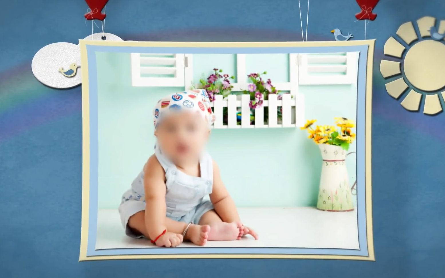 ...卡通儿童成长电子相册生日祝福成长档案六一节日纪念MVae模板~...