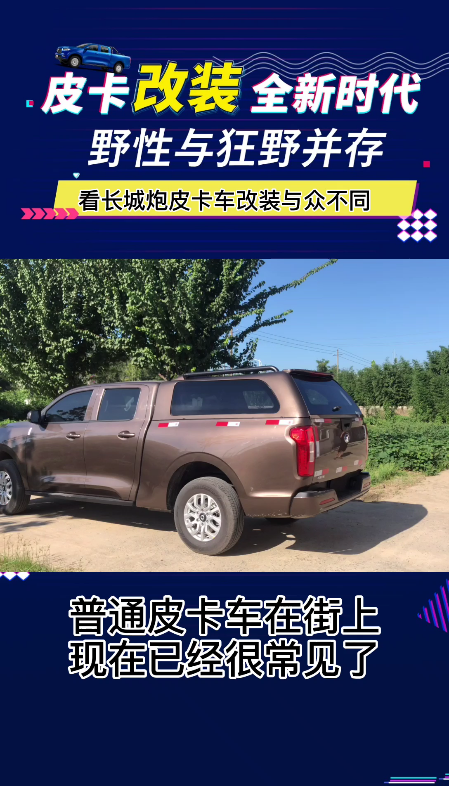看看长城炮皮卡车改装后的样子#皮卡改装#