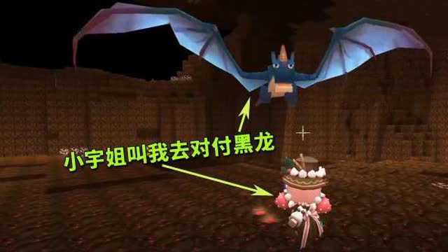 迷你世界荒岛求生55:小宇姐叫我去盘黑龙,可惜我没有武器