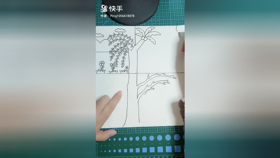 春夏秋冬一年四季,愿陌生人你幸福,平安#儿童画 #简笔画