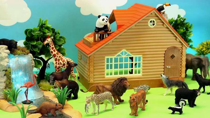 小动物们来到森林小木屋