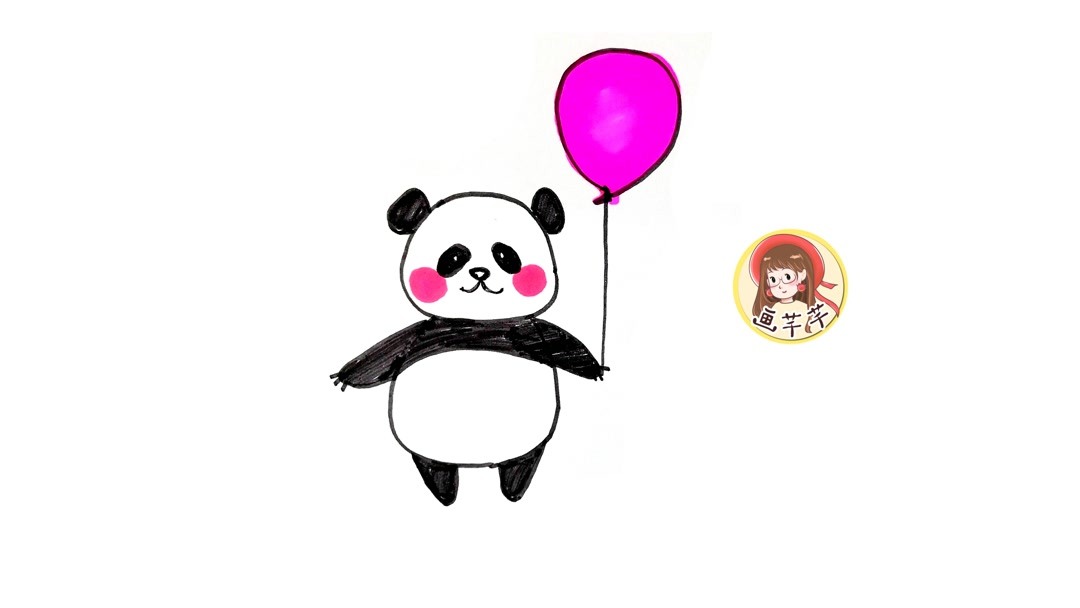 简笔画可爱的小熊猫