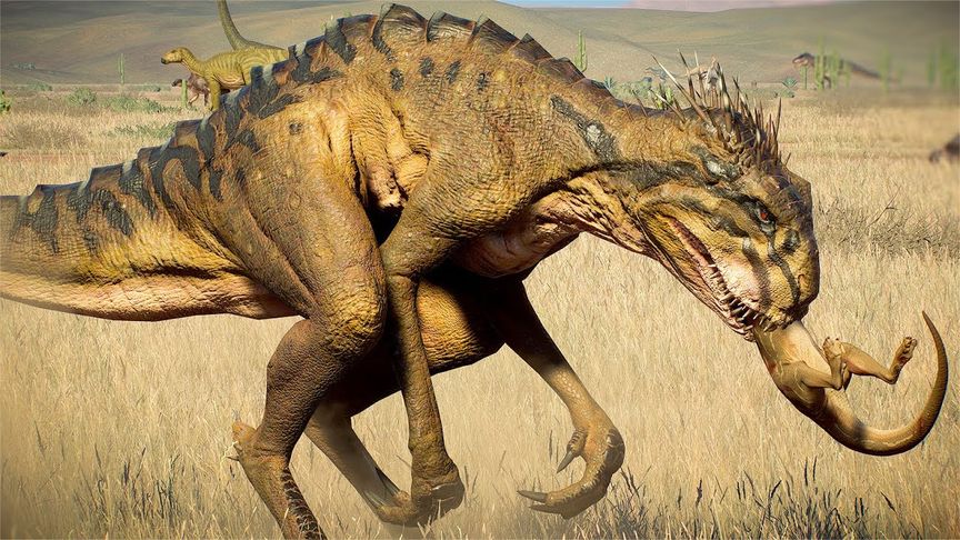 沙漠中的食肉恐龙与草食恐龙大逃杀 - 侏罗纪世界:进化2 DLC模组