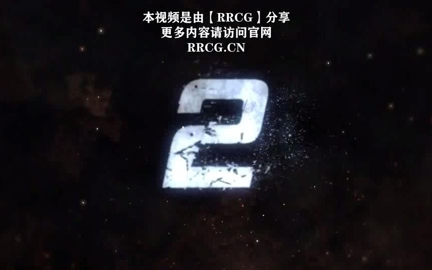 震撼碎块效果10秒倒计时开场展示动画AE模板