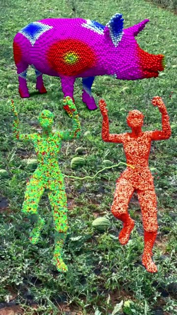 AE特效演示,粒子人物舞蹈