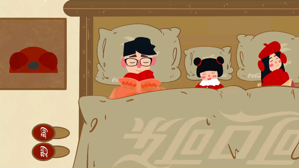 可口可乐春节推广作业 皮影戏动画