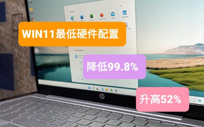 微软WIN11始终坚持最低硬件配置,是为了降低99.8%的系统崩溃。