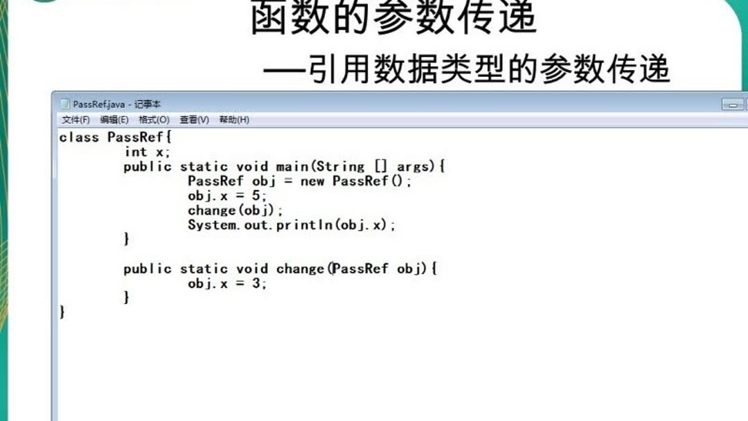 19. 尚硅谷_佟刚_Java基础_函数的参数传递