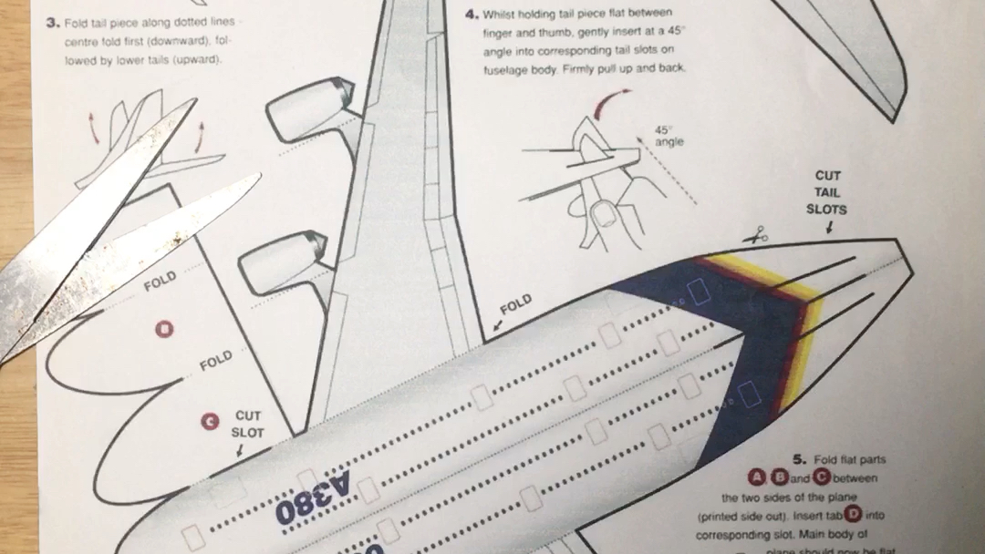空客A380纸模展开图