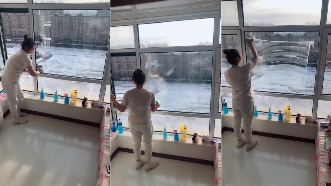 擦玻璃全教程,你学会了吗