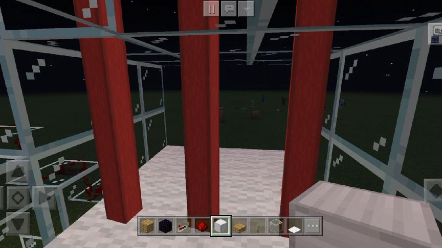 我的世界:可开关激光门。