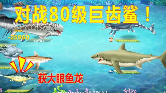 鲨鱼海底世界07:获得只大眼鱼龙,想不到全是侏罗纪远古时期的鱼