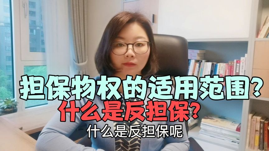 担保物权的适用范围?什么是反担保?第387期
