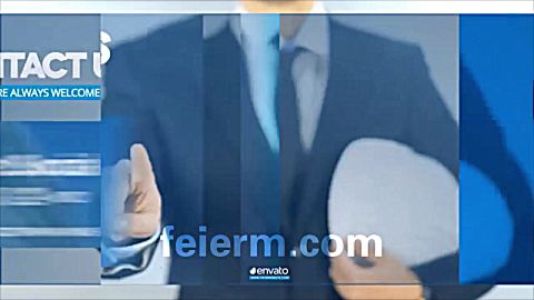 AE模板企业公司房地产宣传片真人触摸屏未来高科技全息投影动画