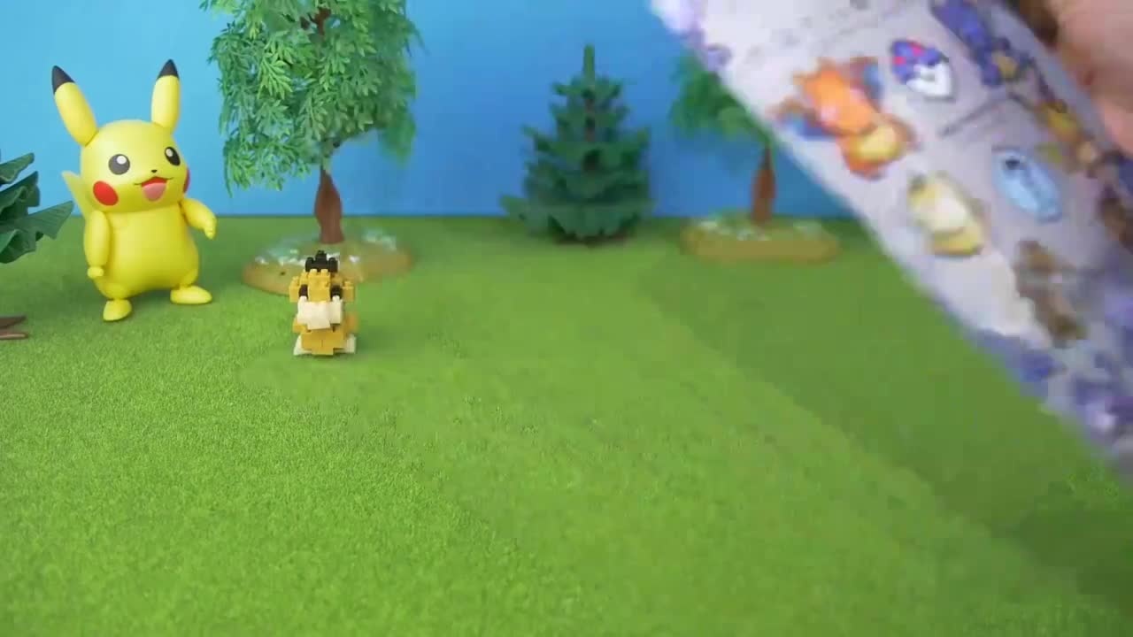 宝可梦玩具,微型小颗粒拼装积木,超梦,乘龙,伊布,嘟嘟