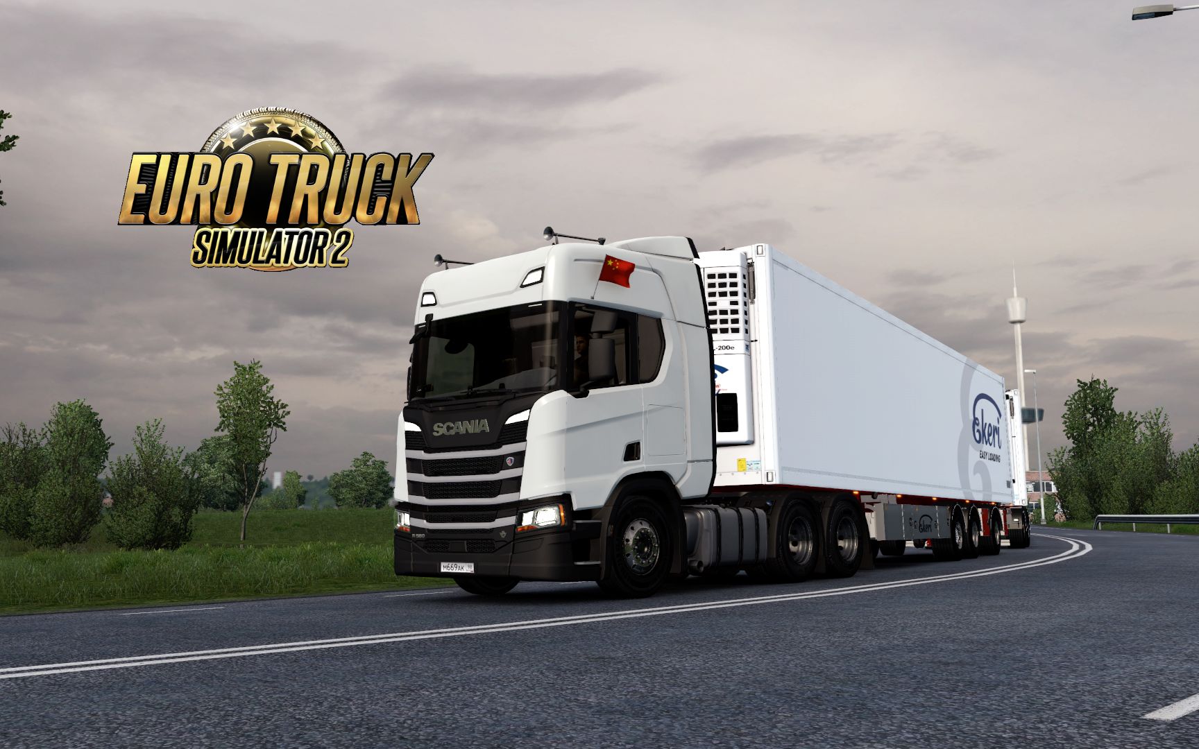 试用超长双挂车 运送10吨医用疫苗前往瑞典哥特堡(3)| 欧洲卡车模拟2 ...