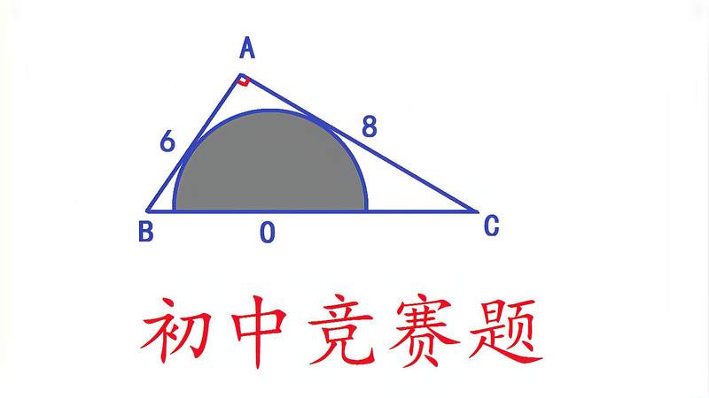 初中数学竞赛几何题,求阴影面积,抓住一点得满分