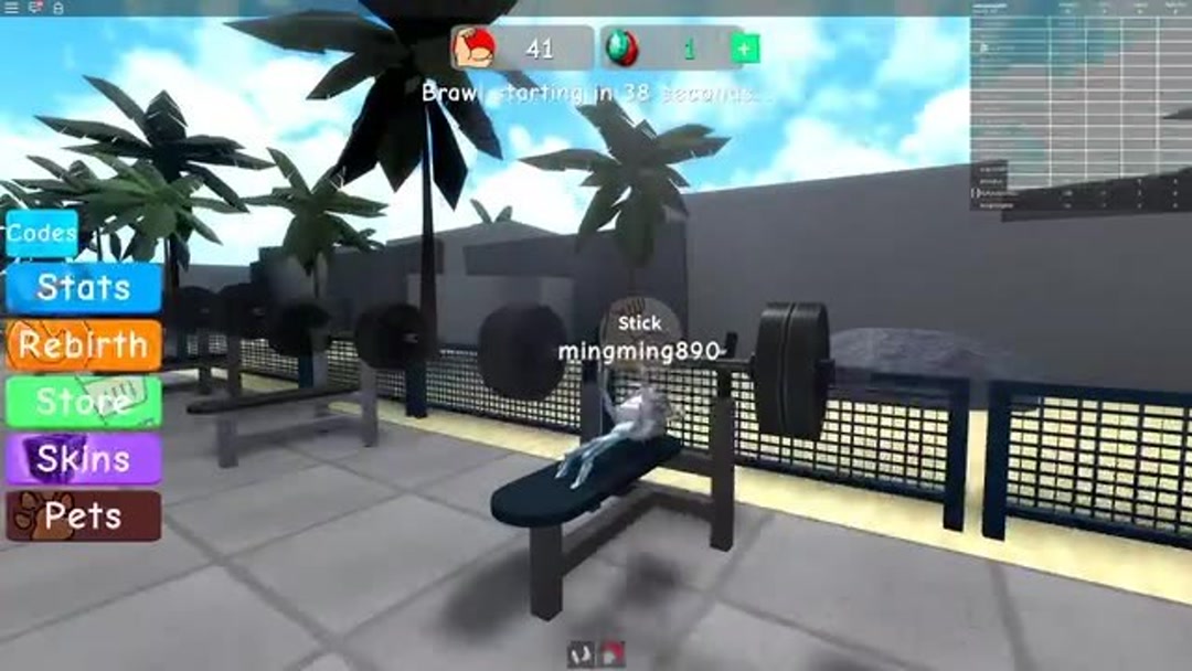 Roblox肌肉训练模拟器3!变成肌肉男大战一拳超人 面面解说