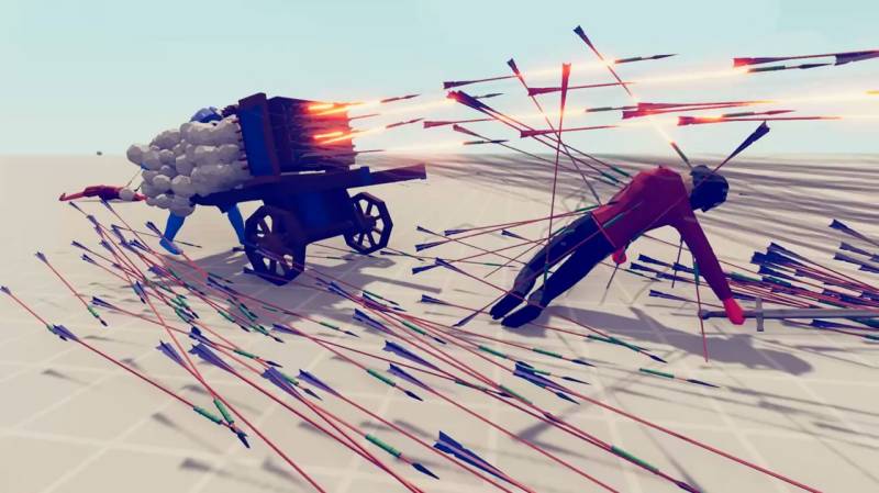 全面战争模拟器:超强的火箱车,简直就是一把加特林机枪