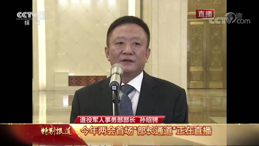 [全国政协十三届二次会议开幕会]“部长通道” 湖北日报记者向退役...