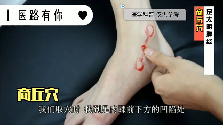 足太阴脾经——商丘穴