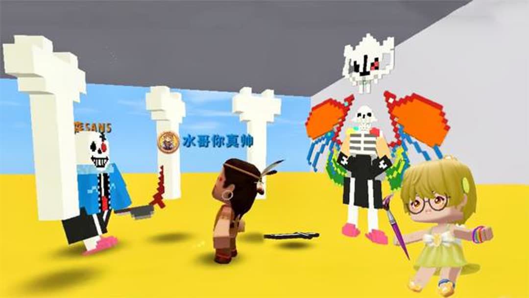 迷你世界 汤米召唤画家 审判会轻功的小卡卡