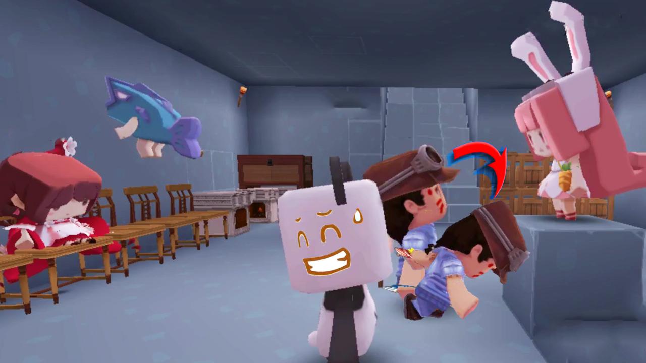 迷你世界 卡卡被人抛弃 气的用头撞墙