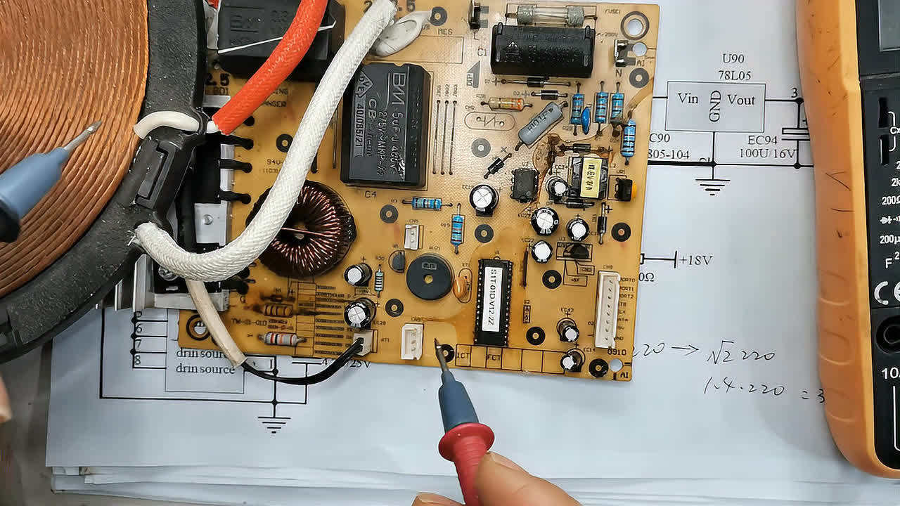 电磁炉5V电压变成了310V?非隔离电源