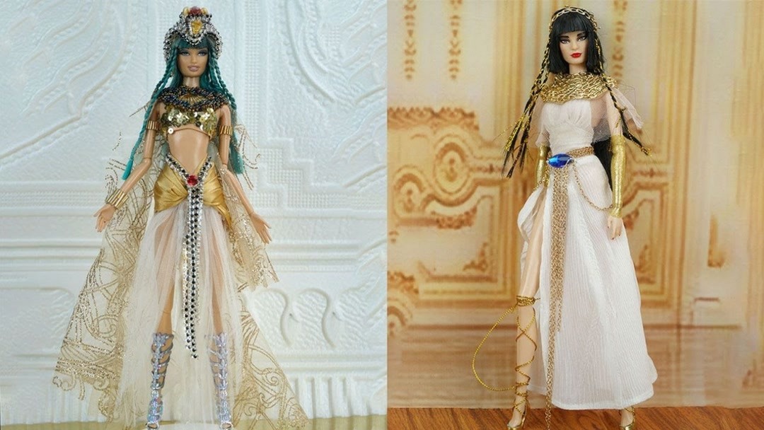 DIY芭比工艺,制作古代皇后芭比服装,芭比娃娃服装设计